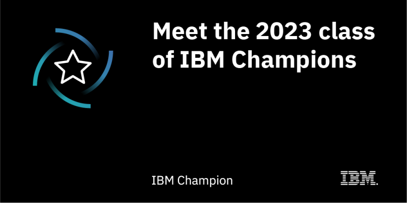 IBM Champions Class of 2023: Our Own Peter D'Agosta Named